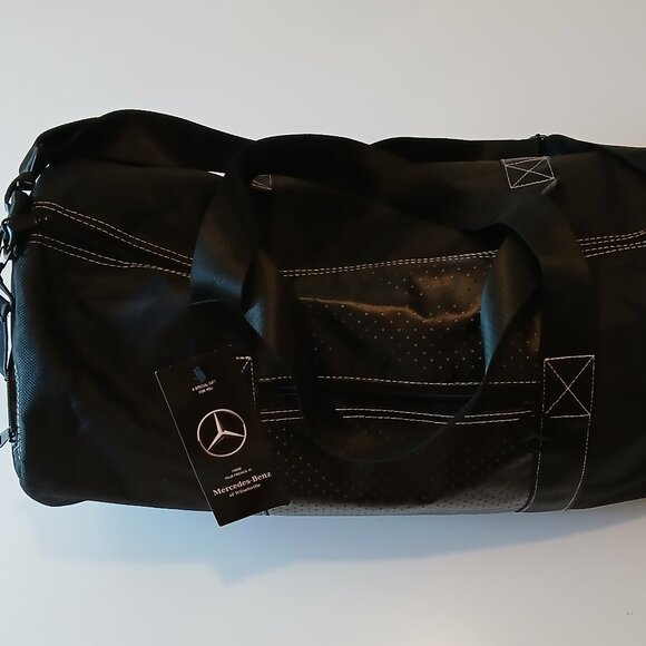 Mercedes Benz | Bags | Nwt Mercedes Benz Barrel Duffle Bag Jet Black ...